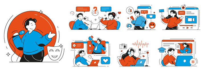 Digital People Vector Images (over 220,000)