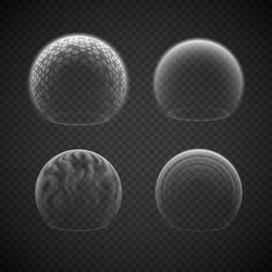 Force field on transparent background Royalty Free Vector