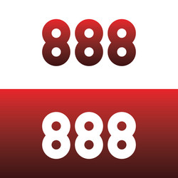 888 logo design Royalty Free Vector Image - VectorStock