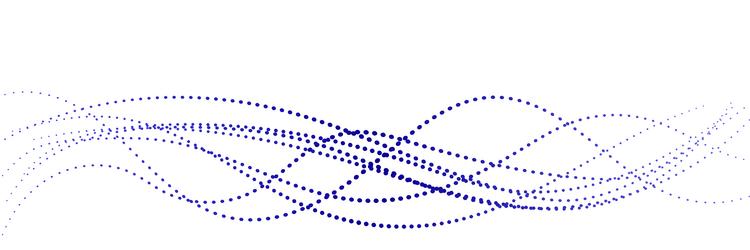Wavy dot line pattern Royalty Free Vector Image