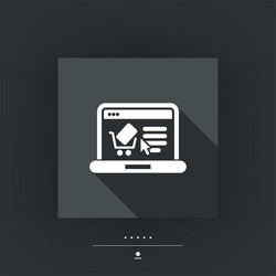 E-commerce website icon Royalty Free Vector Image