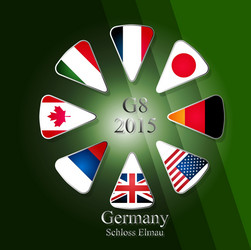 G8 summit infographic Royalty Free Vector Image