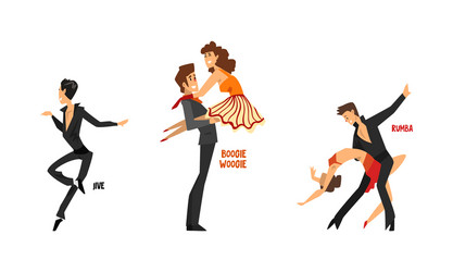 Professional dancer people dancing young man Vector Image