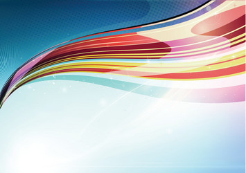 Abstract background with waves and lines Vector Image