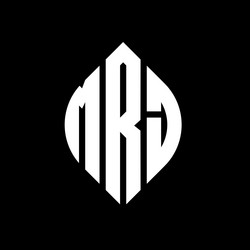 Mrj logo letter design Royalty Free Vector Image