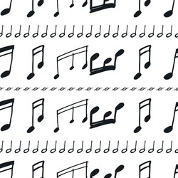 Music seamless background Royalty Free Vector Image
