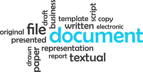 Word Document Vector Images (over 35,000)