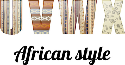 African Alphabet Style Vector Images (over 420)
