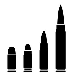 Shotgun caliber ammo realistic metal bullet Vector Image