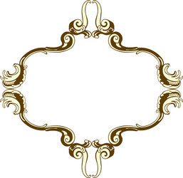 Vintage emblem border frame background Royalty Free Vector