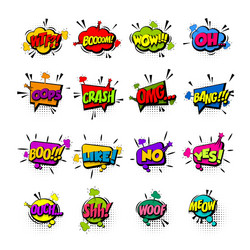 Comic sound effects Royalty Free Vector Image - VectorStock