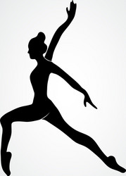 Dancer Silhouette Arabesque Attitude