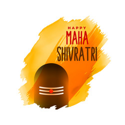 Lord shiva shivling shivratri festival background Vector Image