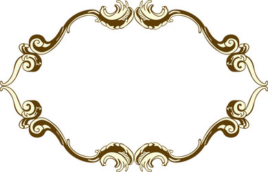 Vintage emblem border frame background Royalty Free Vector