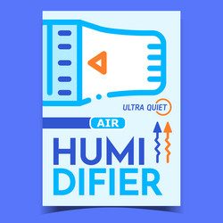 Air conditioner system advertising poster Vector Image