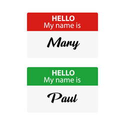 Hello Name Tag Vector Images (over 510)
