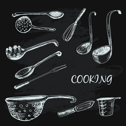 Cooking collection Royalty Free Vector Image - VectorStock