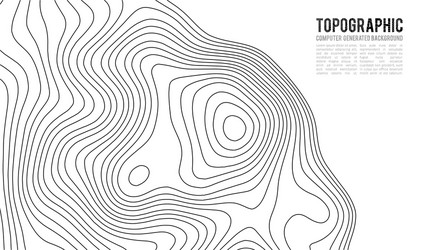 Topographic map contour background line Royalty Free Vector
