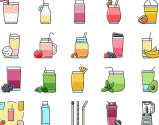 Food products icons Royalty Free Vector Image - VectorStock
