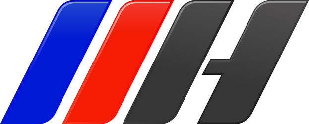 Letter mr racing logo design template Royalty Free Vector