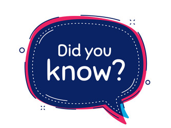 Did you know tag special offer question sign Vector Image