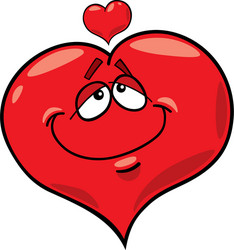 Sad broken heart cartoon Royalty Free Vector Image
