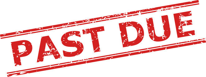 Past due watermark stamp Royalty Free Vector Image
