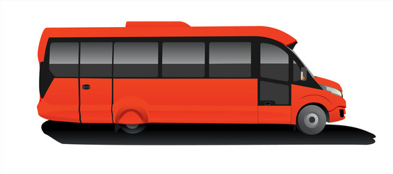 Outline bus side view tourist bus sightseeing bus Vector Image