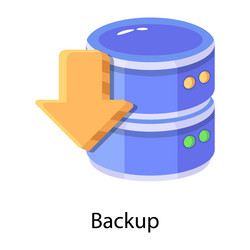 Backup Royalty Free Vector Image - VectorStock