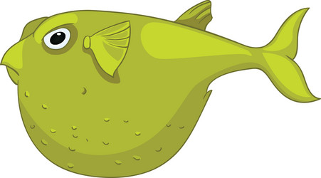 Cartoon character fish Royalty Free Vector Image