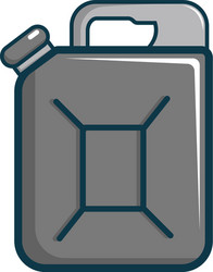 Red jerrycan icon cartoon style Royalty Free Vector Image