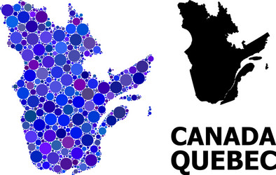 Quebec Map Blue Vector Images (over 160)