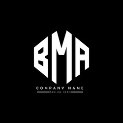 Bma triangle letter logo design Royalty Free Vector Image