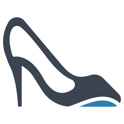 High heel shoe icon graphics Royalty Free Vector Image