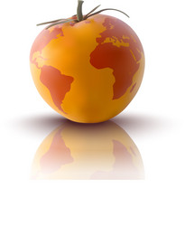 Cartoon green exploding cracking space planet Vector Image