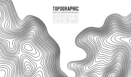 Topographic map contour background topo map Vector Image