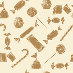 Vintage candy background Royalty Free Vector Image