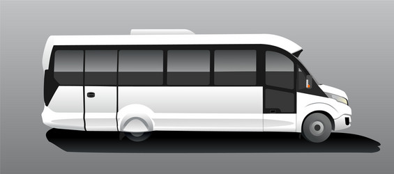 Outline bus side view tourist bus sightseeing bus Vector Image