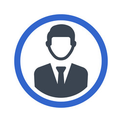 Account profile icon Royalty Free Vector Image