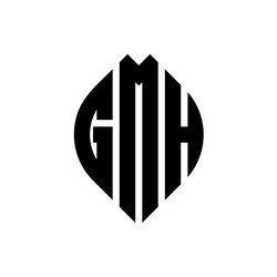 Gmh logo letter design Royalty Free Vector Image