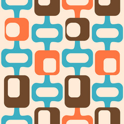 Seamless retro mid century modern pattern Vector Image