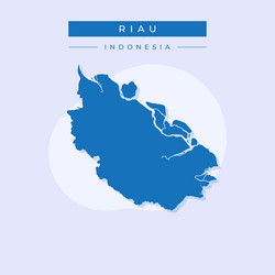 Riau islands map indonesia Royalty Free Vector Image
