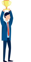 Successful businessman avatar cartoon Royalty Free Vector