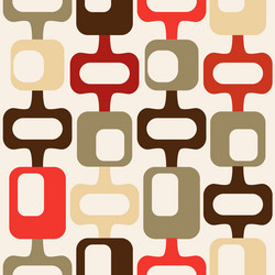 Seamless retro mid century modern pattern Vector Image