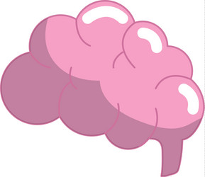 Side brain human anatomy organ of intelligence Vector Image