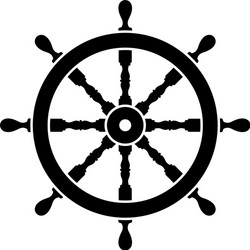 Wheel of samsara symbol reincarnation Royalty Free Vector