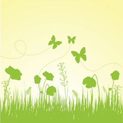 Spring in green Royalty Free Vector Image - VectorStock