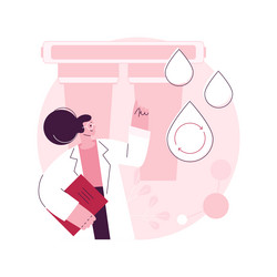 Water contamination detection system abstract Vector Image