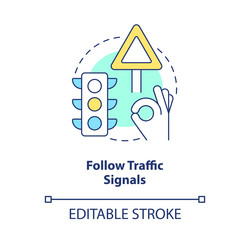 Follow Traffic Rules Vector Images (87)