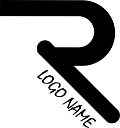 Dr letter logo design template Royalty Free Vector Image